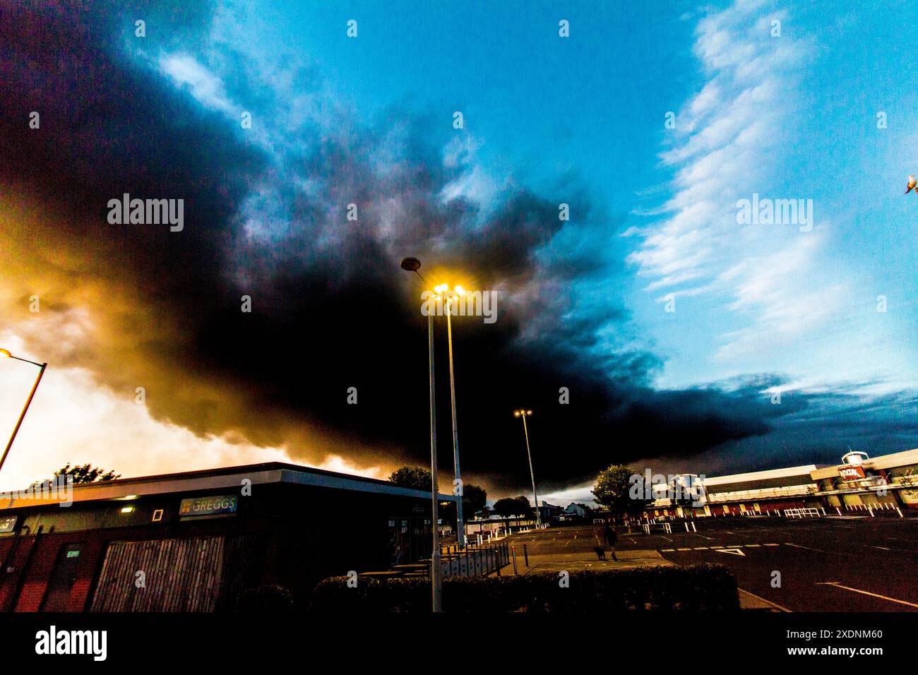 Lithium Batteries Recycling Plant Fire Paisley Stock Photo - Alamy
