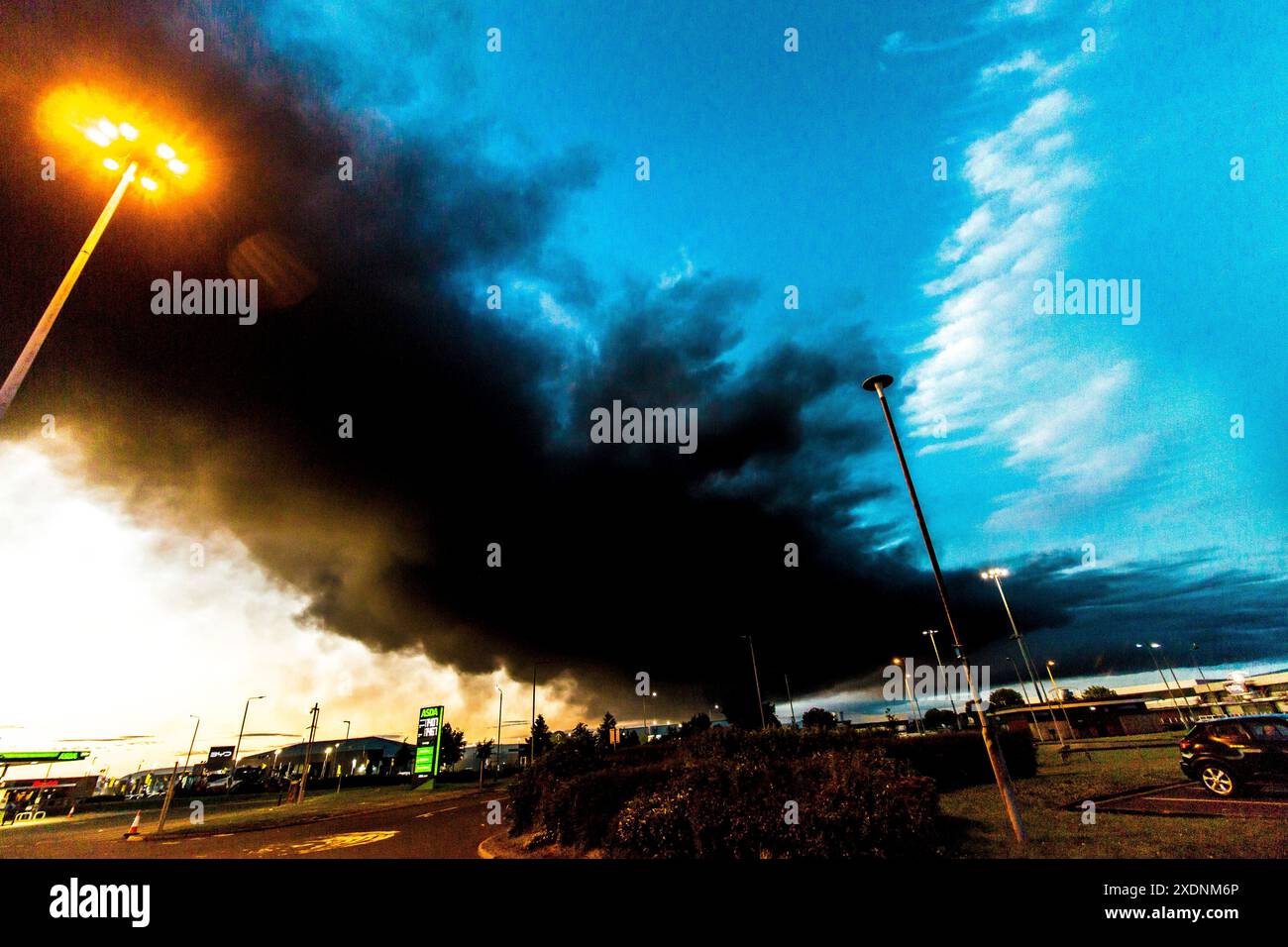 Lithium Batteries Recycling Plant Fire Paisley Stock Photo - Alamy
