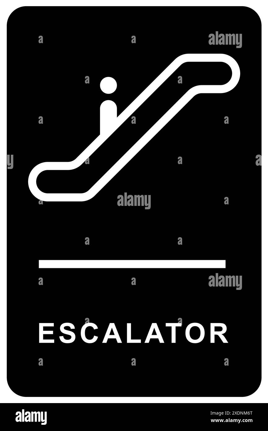 Escalator sign stock illustration. Vector design Stock Vector Image ...