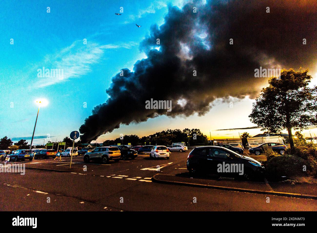 Lithium Batteries Recycling Plant Fire Paisley Stock Photo - Alamy