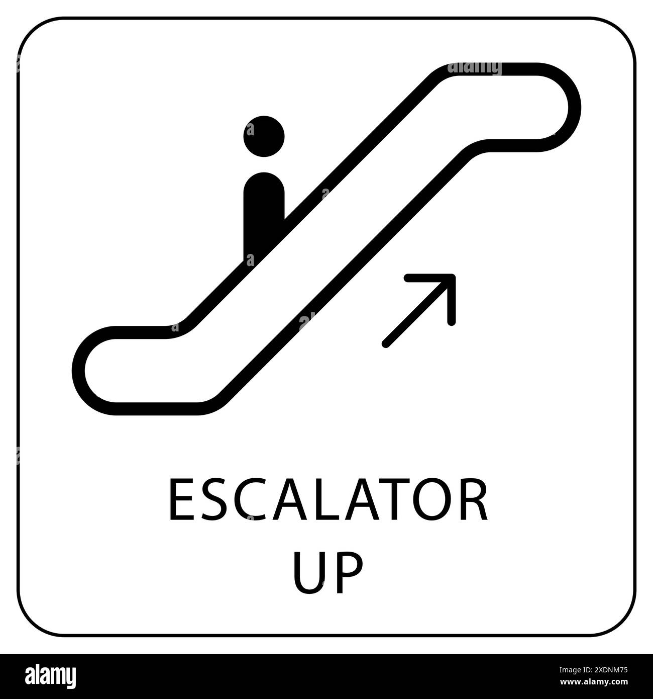 Escalator sign stock illustration. Vector design Stock Vector Image ...