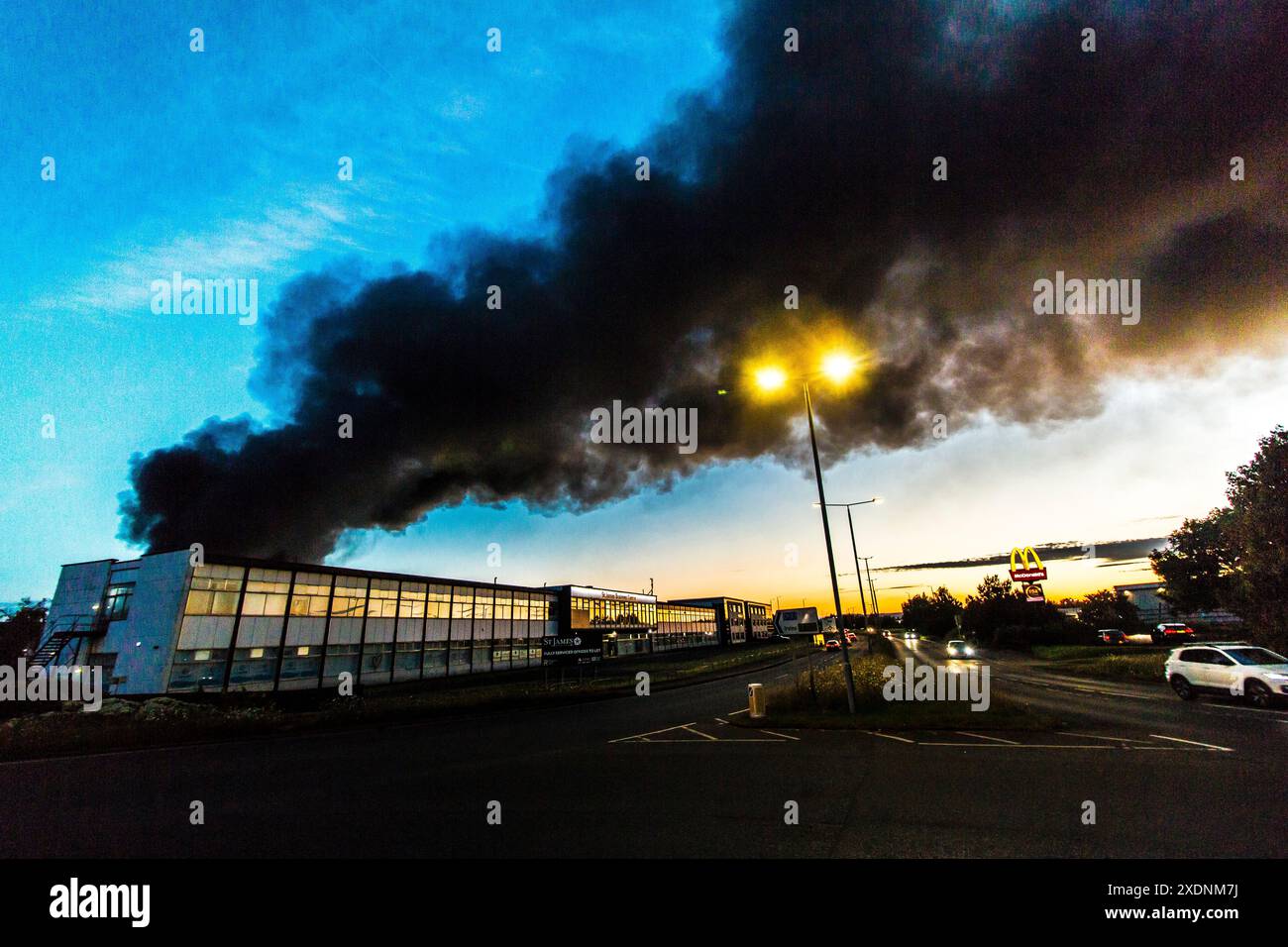 Lithium Batteries Recycling Plant Fire Paisley Stock Photo - Alamy