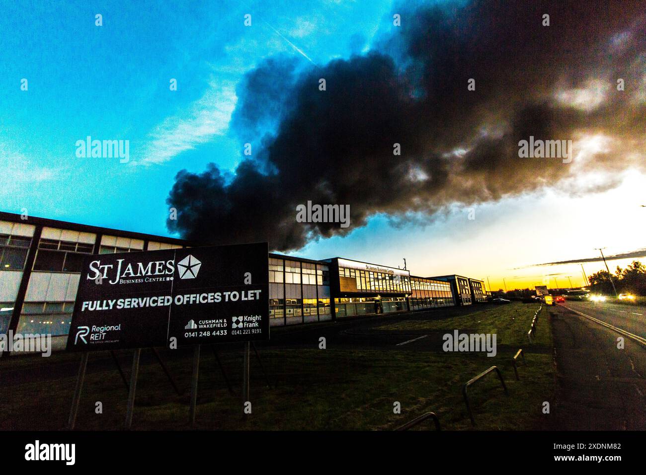 Lithium Batteries Recycling Plant Fire Paisley Stock Photo - Alamy