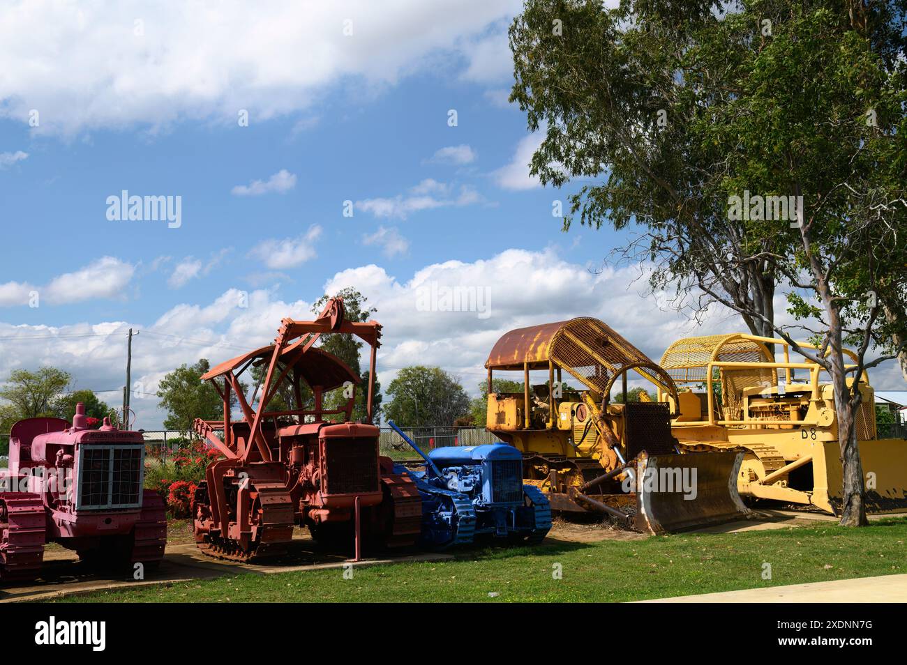 The Machinery Mile at Ilfracombe, outback Queensland, hosts a range of ...