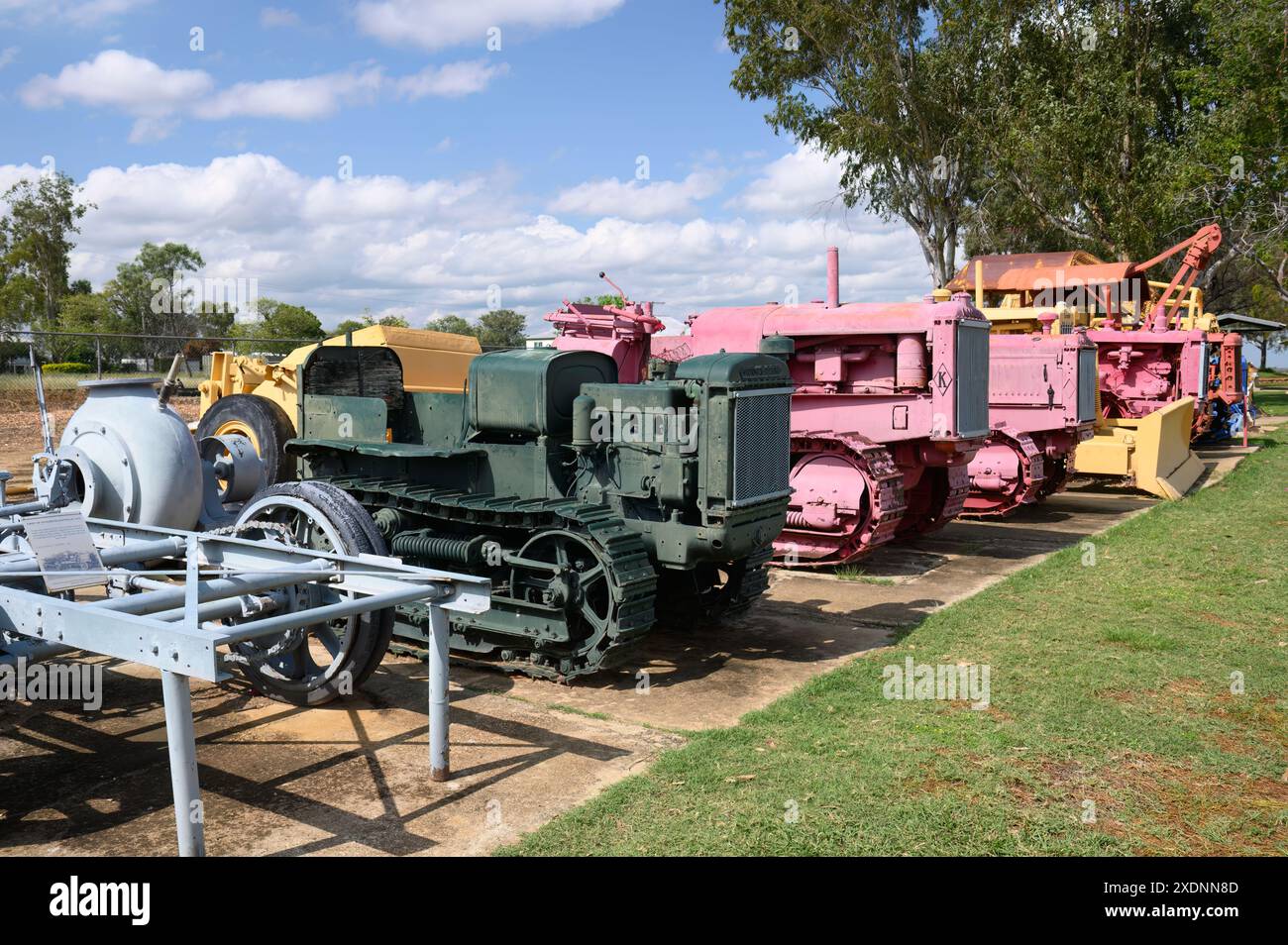 The Machinery Mile at Ilfracombe, outback Queensland, hosts a range of ...