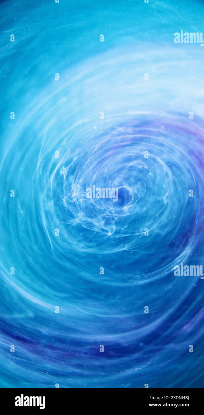 Vortex cloud. Paint water blend. Blur blue glowing enchanting haze ...