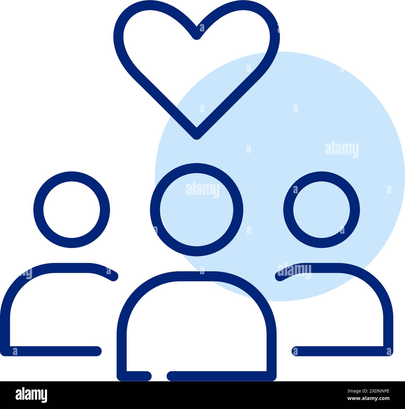 Group of people and heart. Supportive community. Solidarity, compassion ...