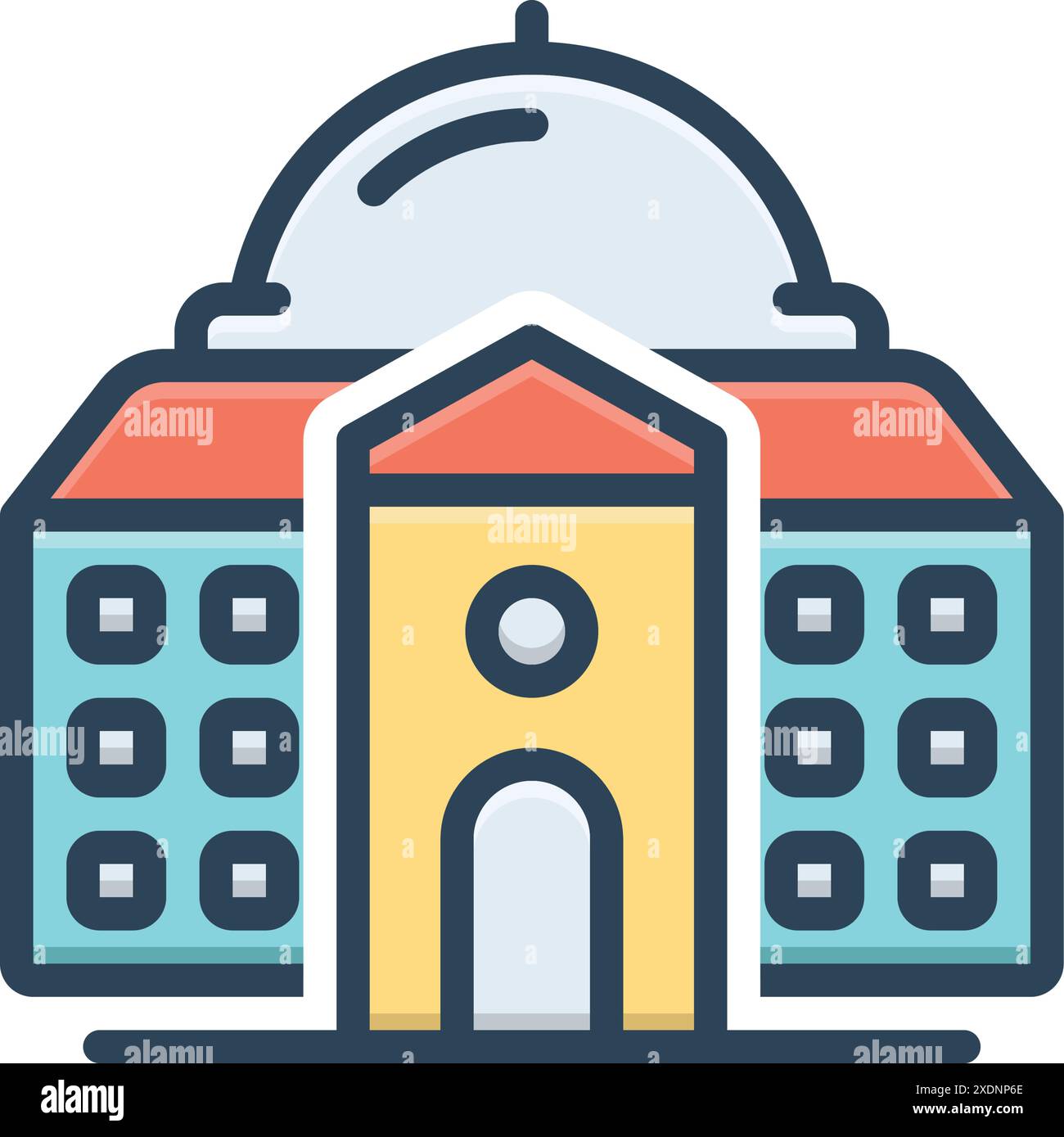 College building Stock Vector Images - Alamy