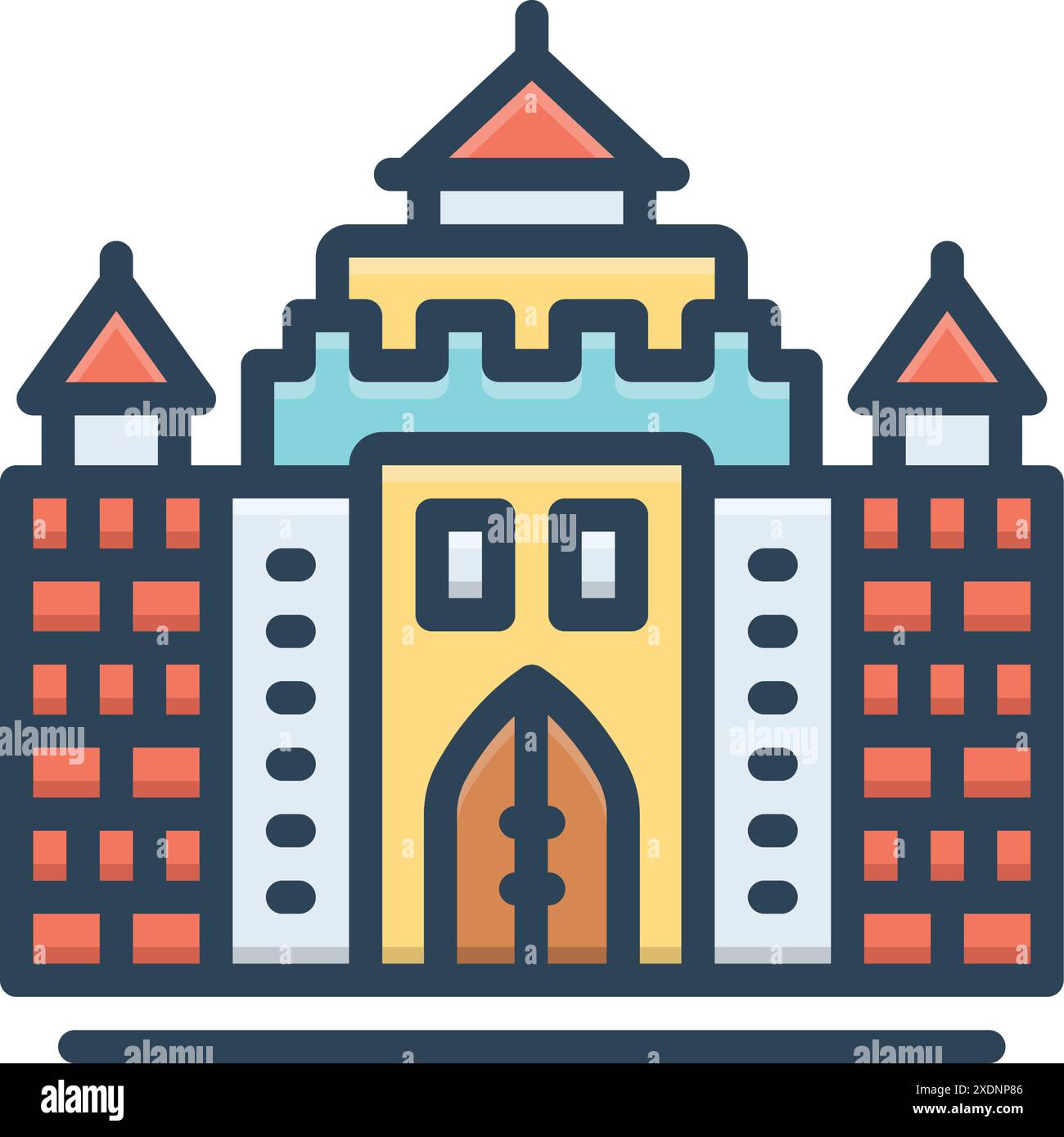 Icon for castle, chateau Stock Vector Image & Art - Alamy