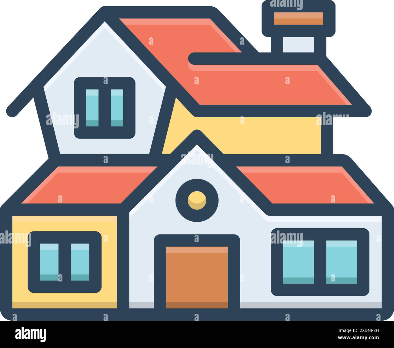 Villa mansion Stock Vector Images - Alamy