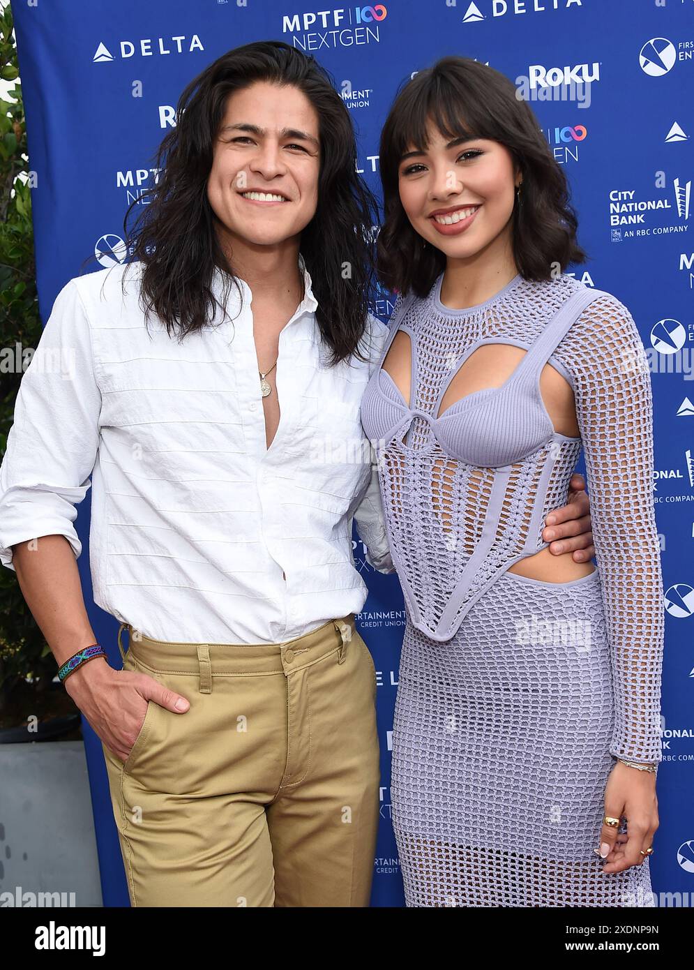 Cristo Fernandez and Xochitl Gomez arriving to the MPTF NextGen Summer ...
