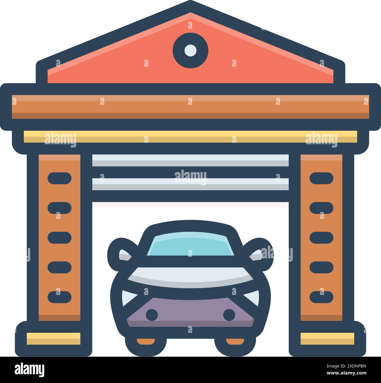 Icon for garage, car port Stock Vector Image & Art - Alamy