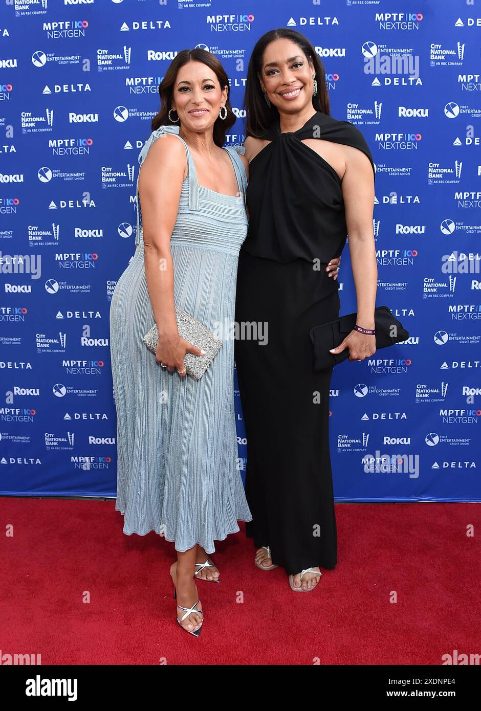 Angelique Cabral and Gina Torres arriving to the MPTF NextGen Summer ...