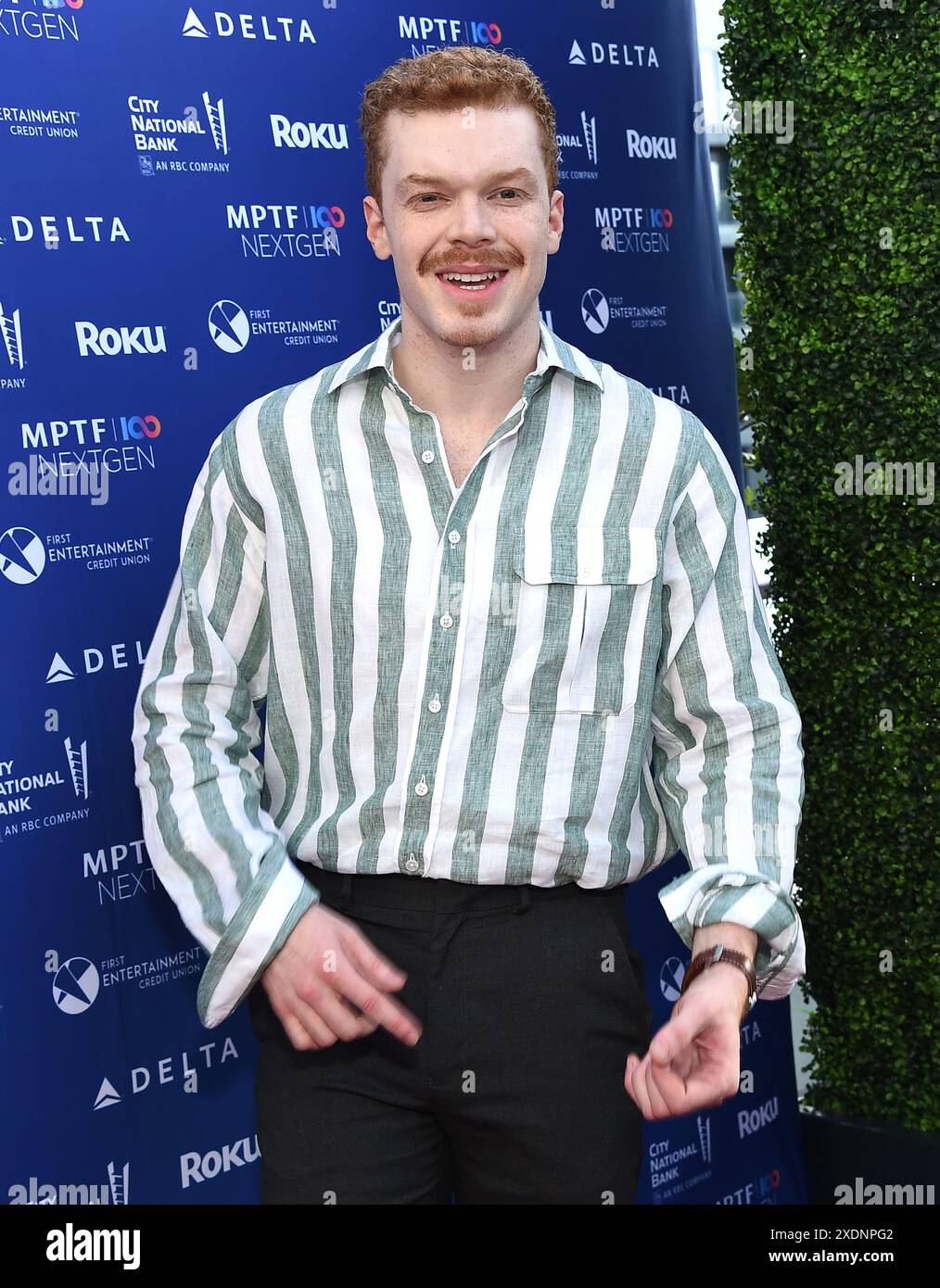 Cameron Monaghan arriving to the MPTF NextGen Summer Party held at ...