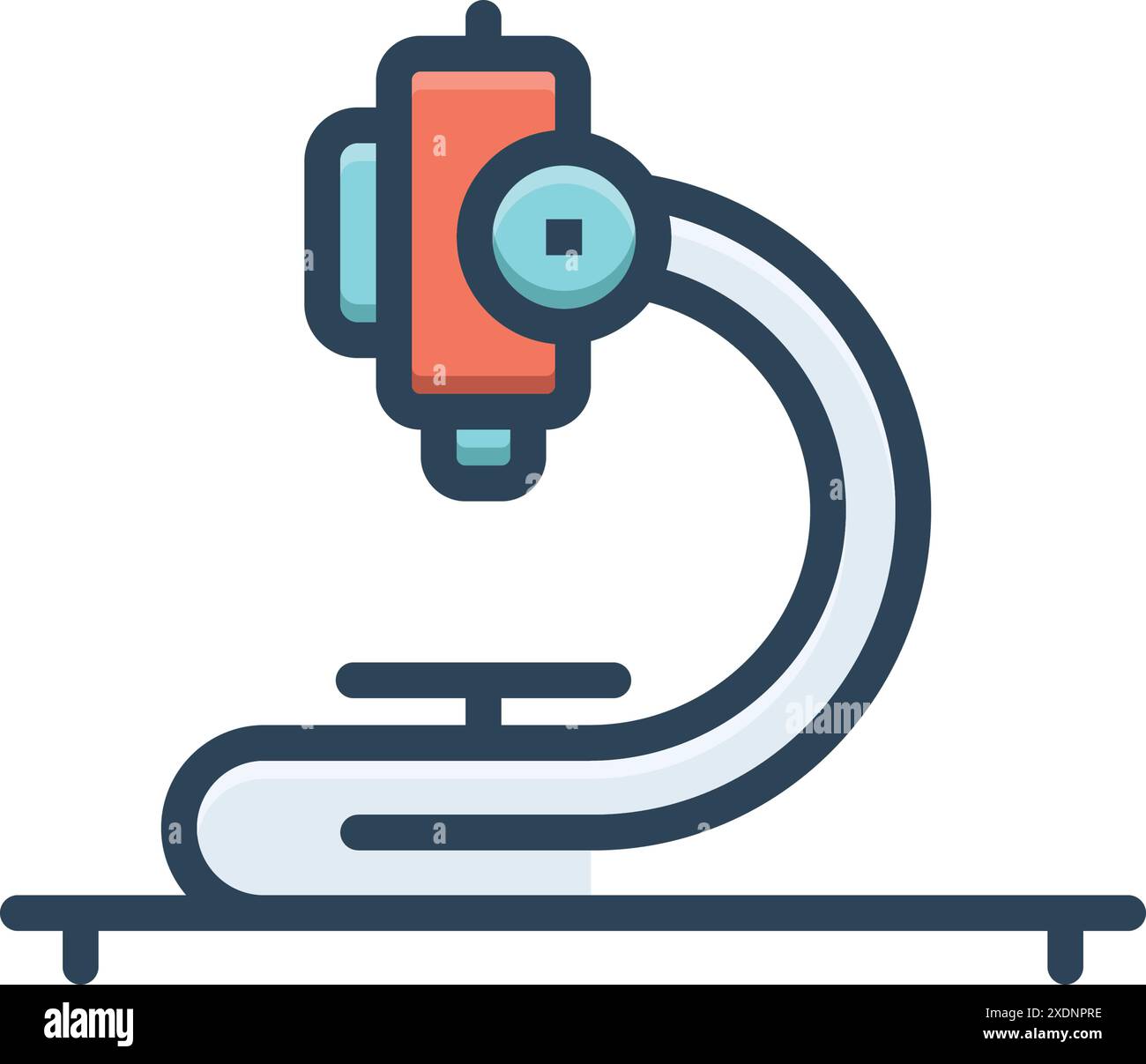 Technologist with microscope Stock Vector Images - Alamy