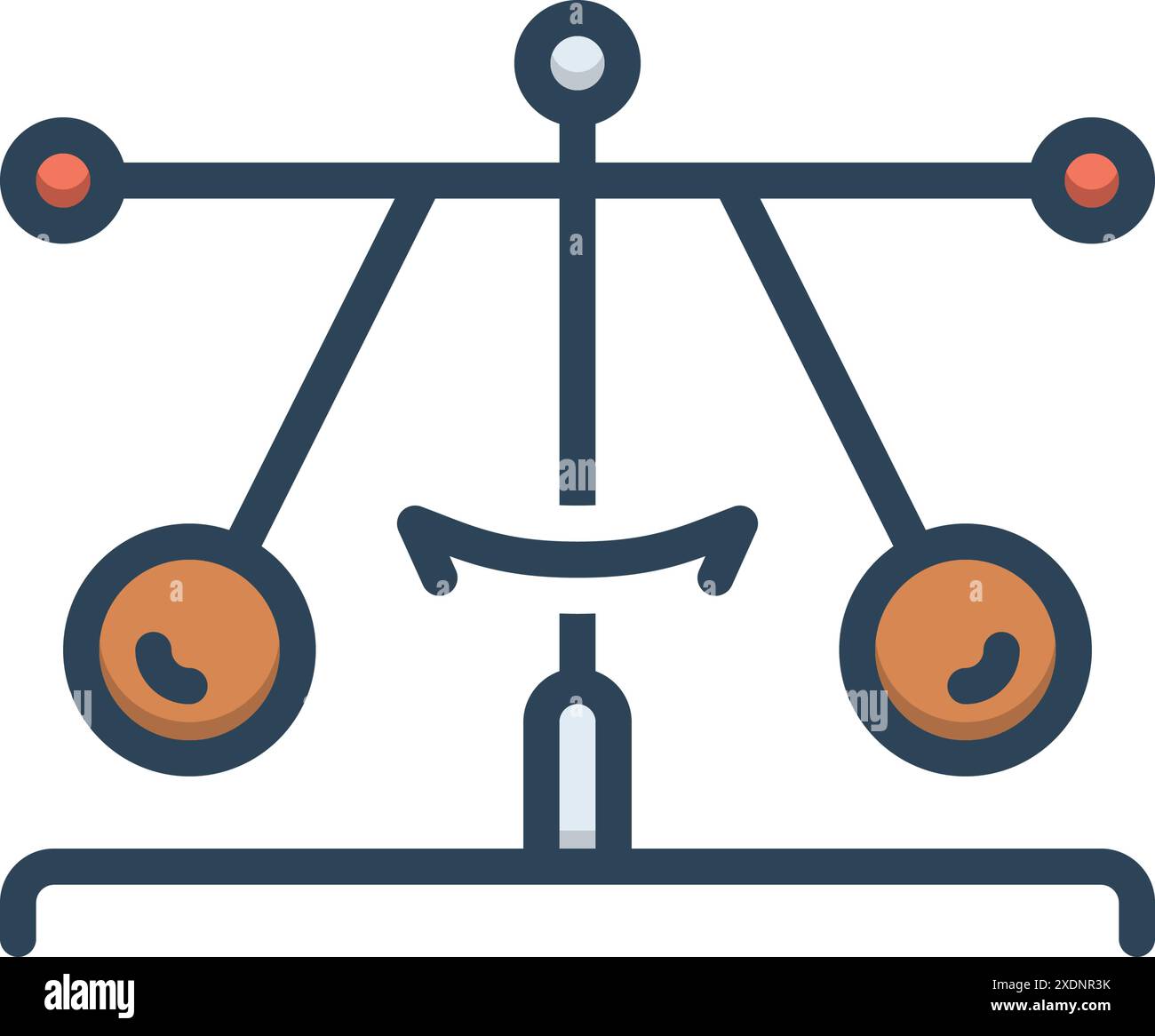 Physics balls illustration vector Cut Out Stock Images & Pictures - Alamy