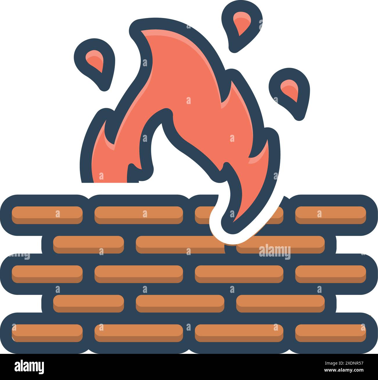 Icon for firewall, fire Stock Vector Image & Art - Alamy