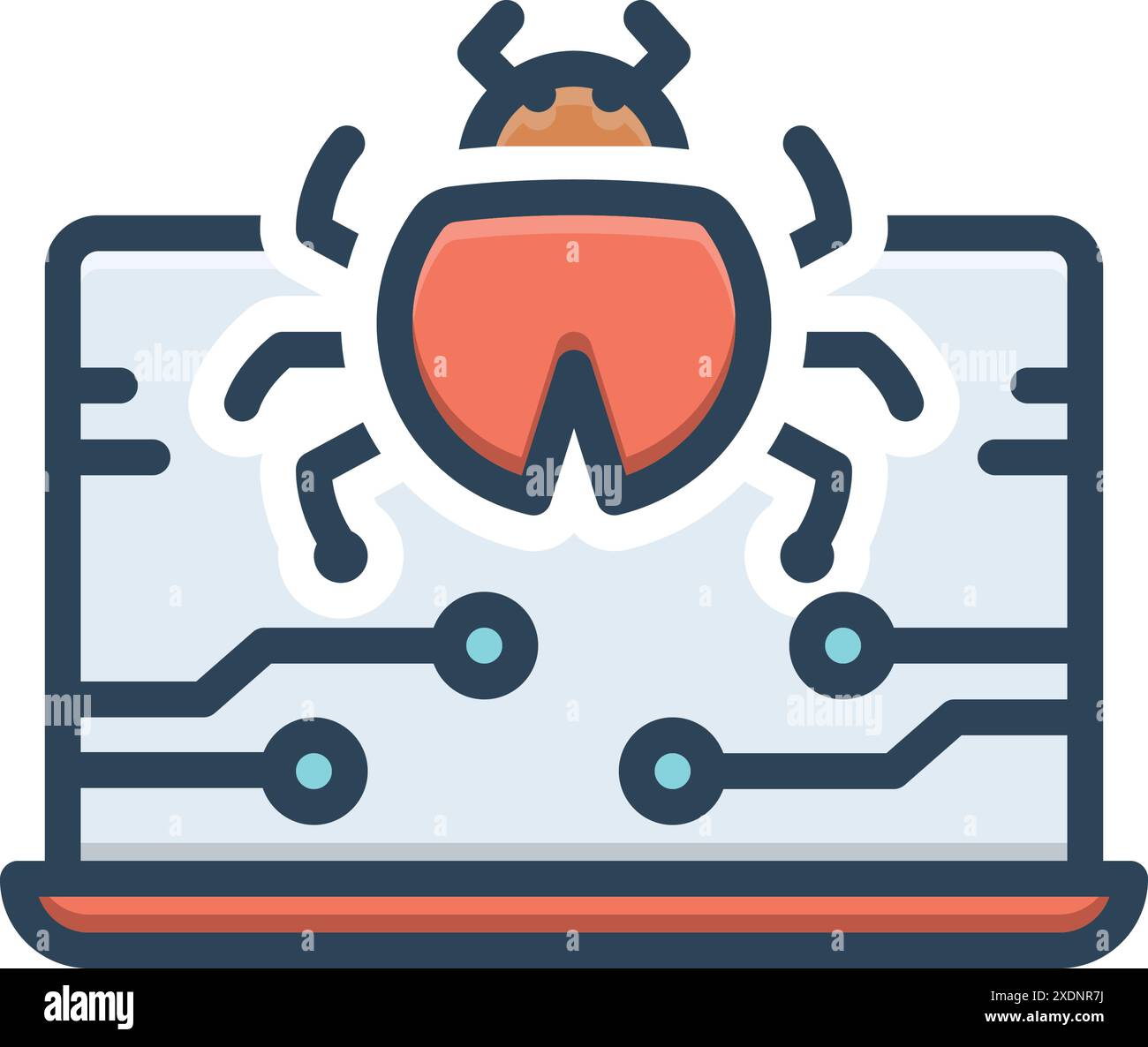 Icon for malware, warning Stock Vector Image & Art - Alamy