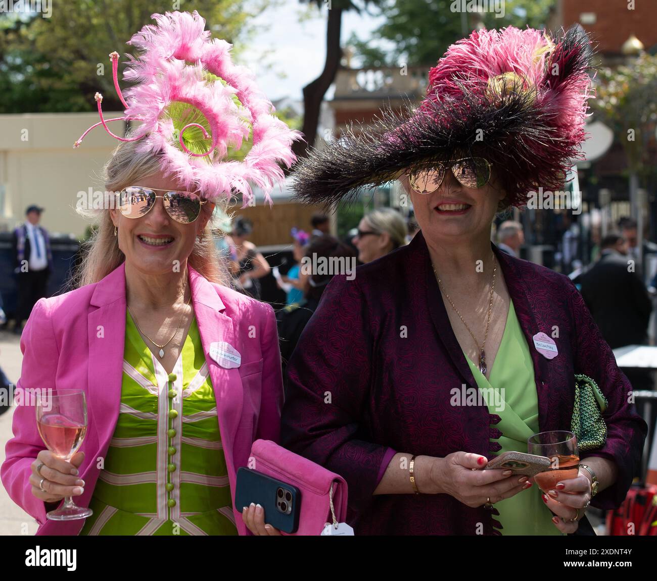 Ascot, UK. 21st June, 2024. Racegoers at Ascot Racecourse on Day Four ...