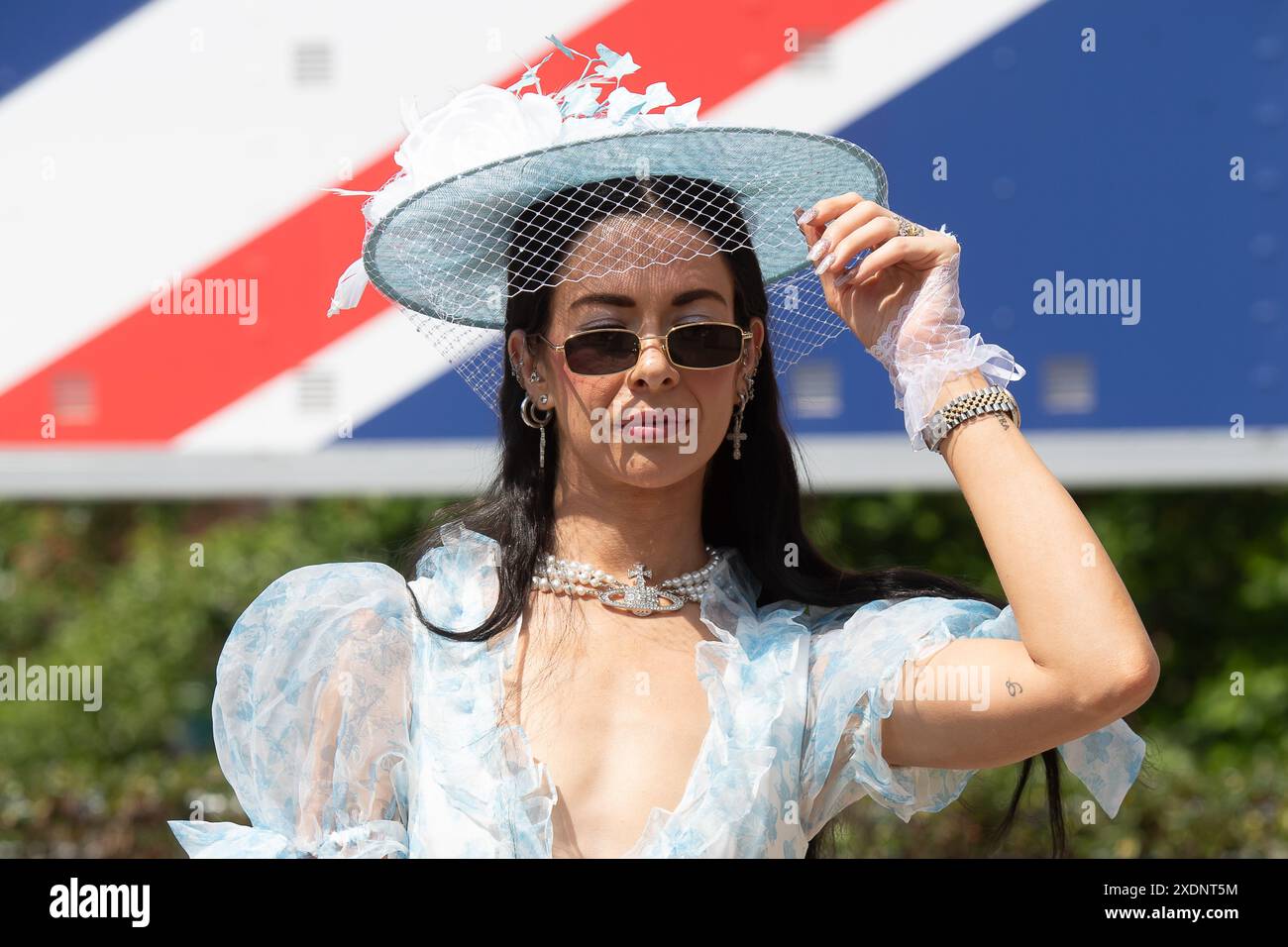 Ascot, UK. 21st June, 2024. Racegoers at Ascot Racecourse on Day Four ...