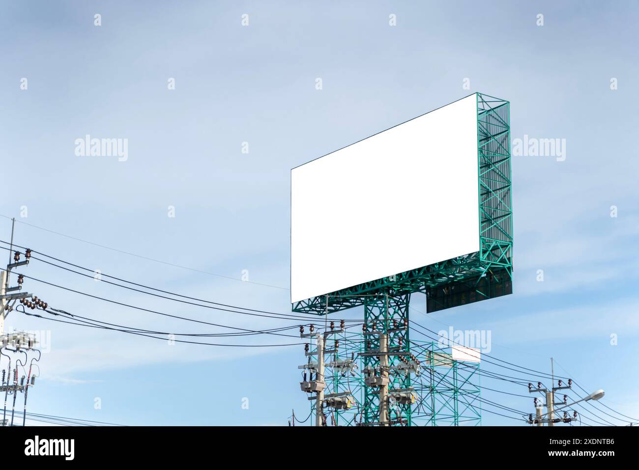 An image of a billboard black screen in a city. which is just below the ...