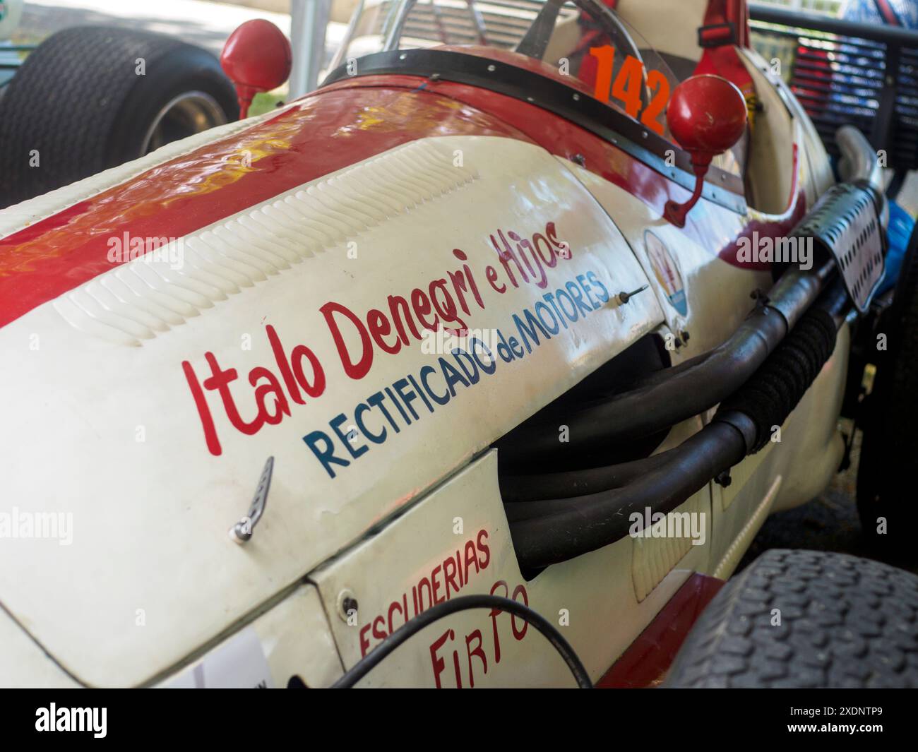 Castellarquato, Italy - June 22nd 2024 Silver Flag rally , Close up of ...