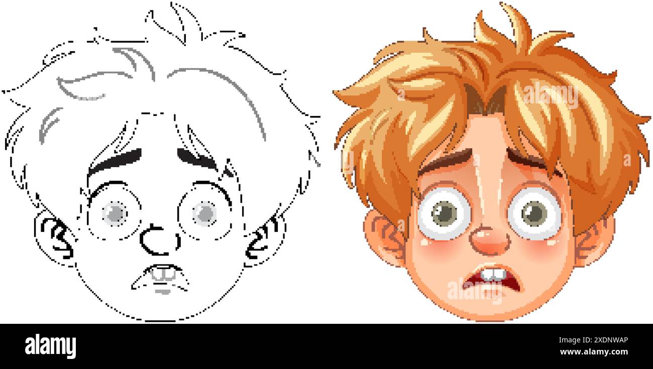 Bewildered face Stock Vector Images - Alamy