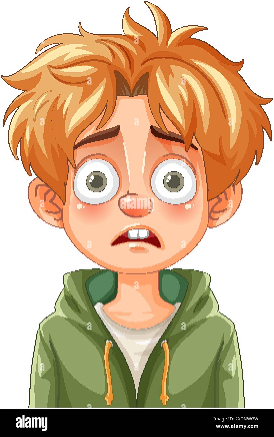 Wide-eyed boy with shocked expression Stock Vector Image & Art - Alamy