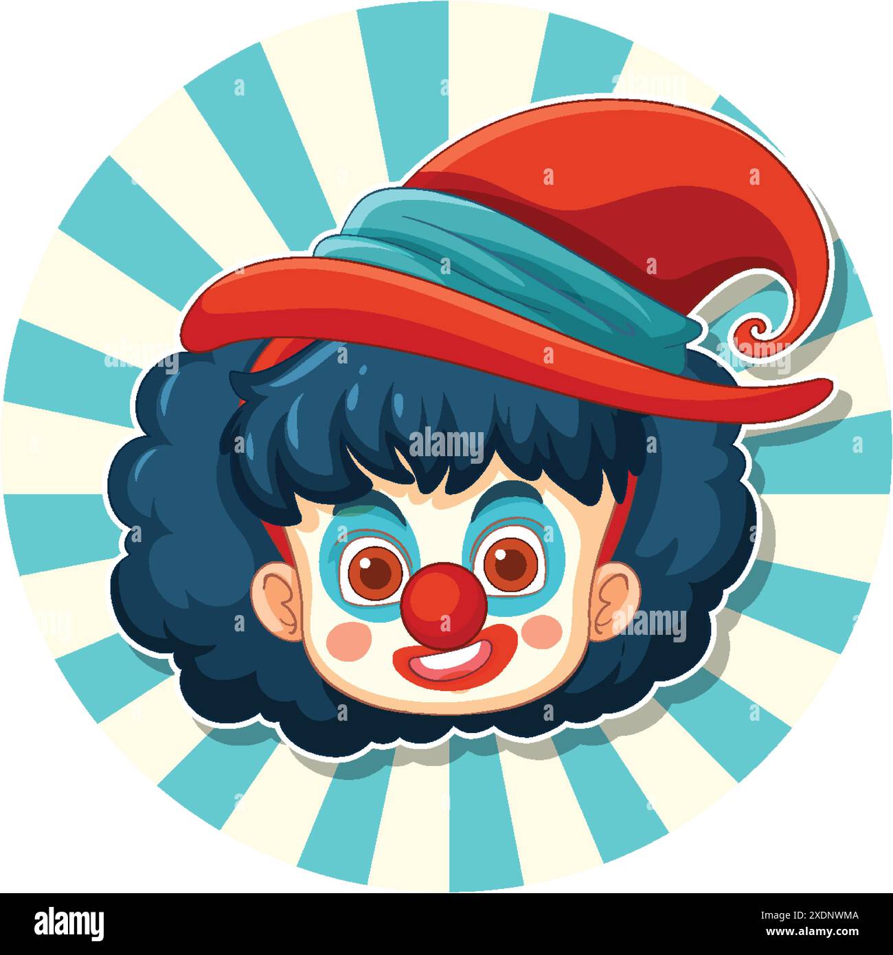 Clown head blue Cut Out Stock Images & Pictures - Alamy