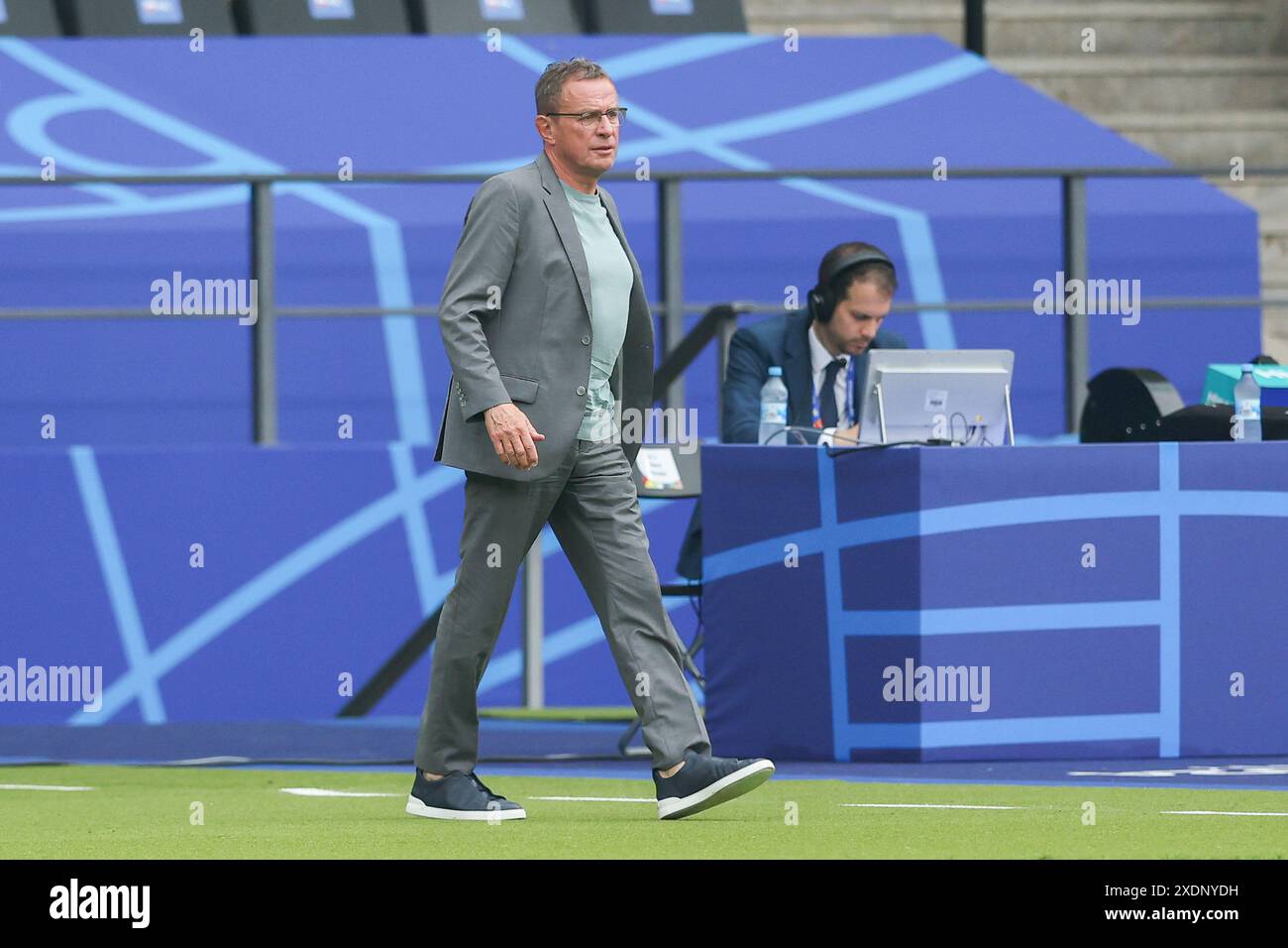 Berlin, Germany. 21st June, 2024. Coach Ralf Rangnick of Austria seen ...