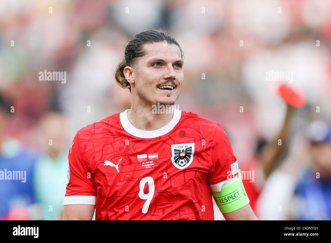 Berlin, Germany. 21st June, 2024. Marcel Sabitzer of Austria seen ...