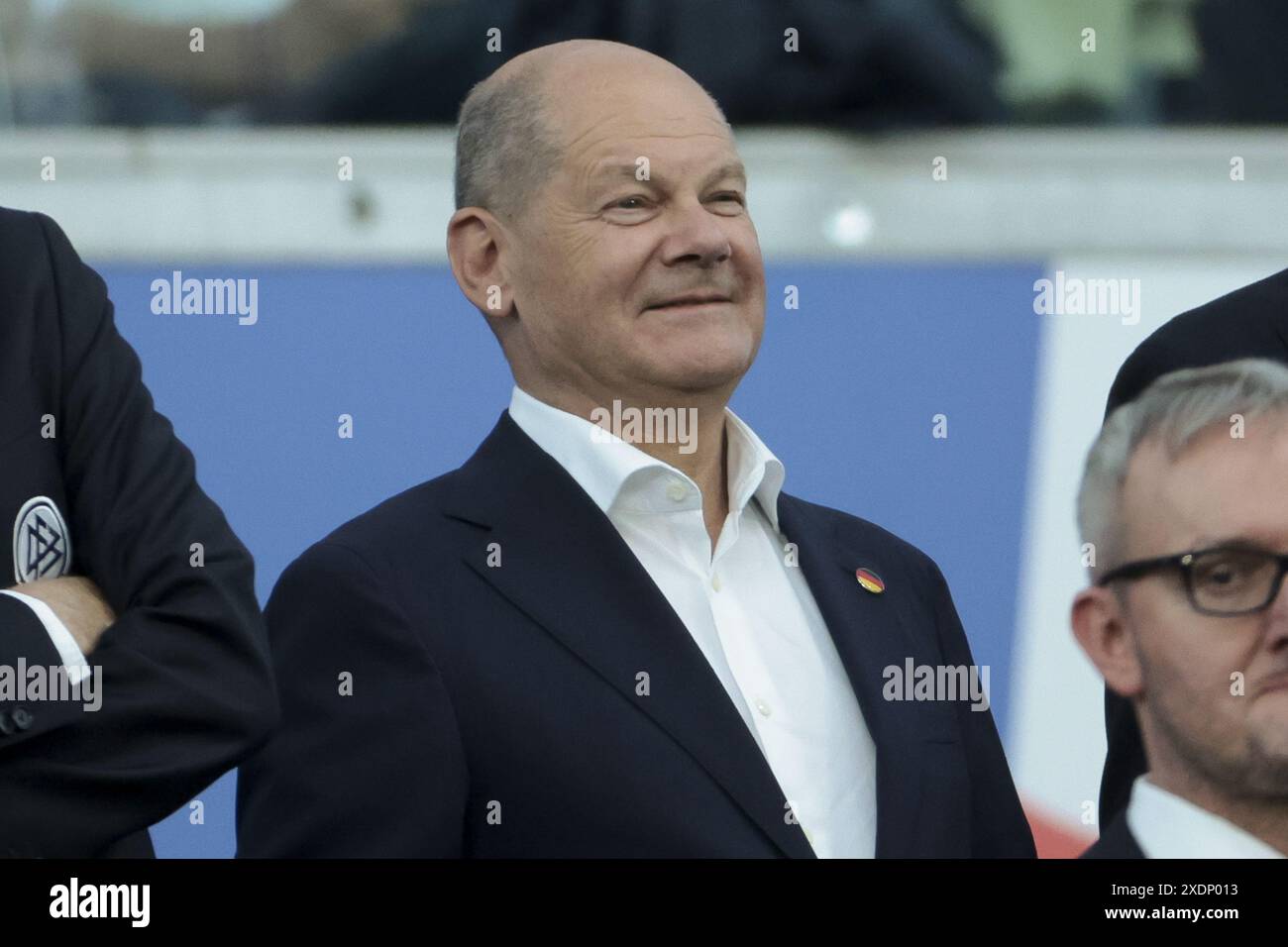Chancellor of Germany Olaf Scholz attends the UEFA Euro 2024, Group A ...