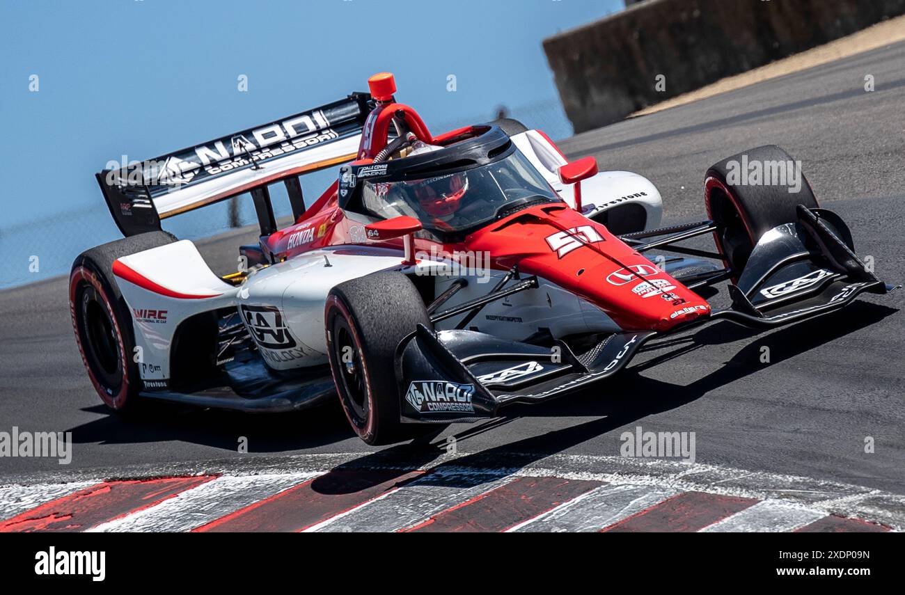 June 22 2024 Monterey, CA, U.S.A. Dale Coyne Racing | E.L.F. driver ...