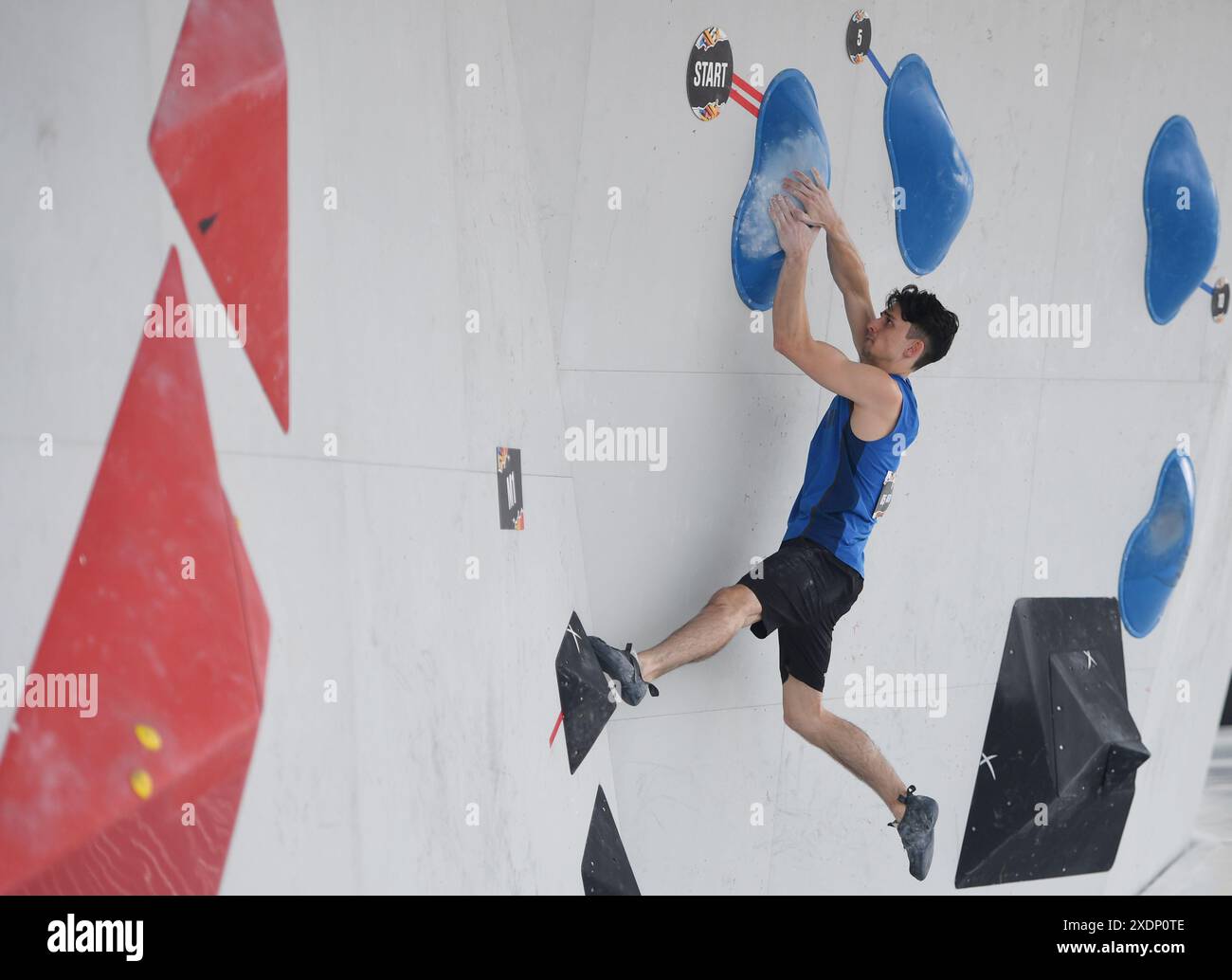Budapest, Hungary. 23rd June, 2024. Sam Avezou of France competes ...