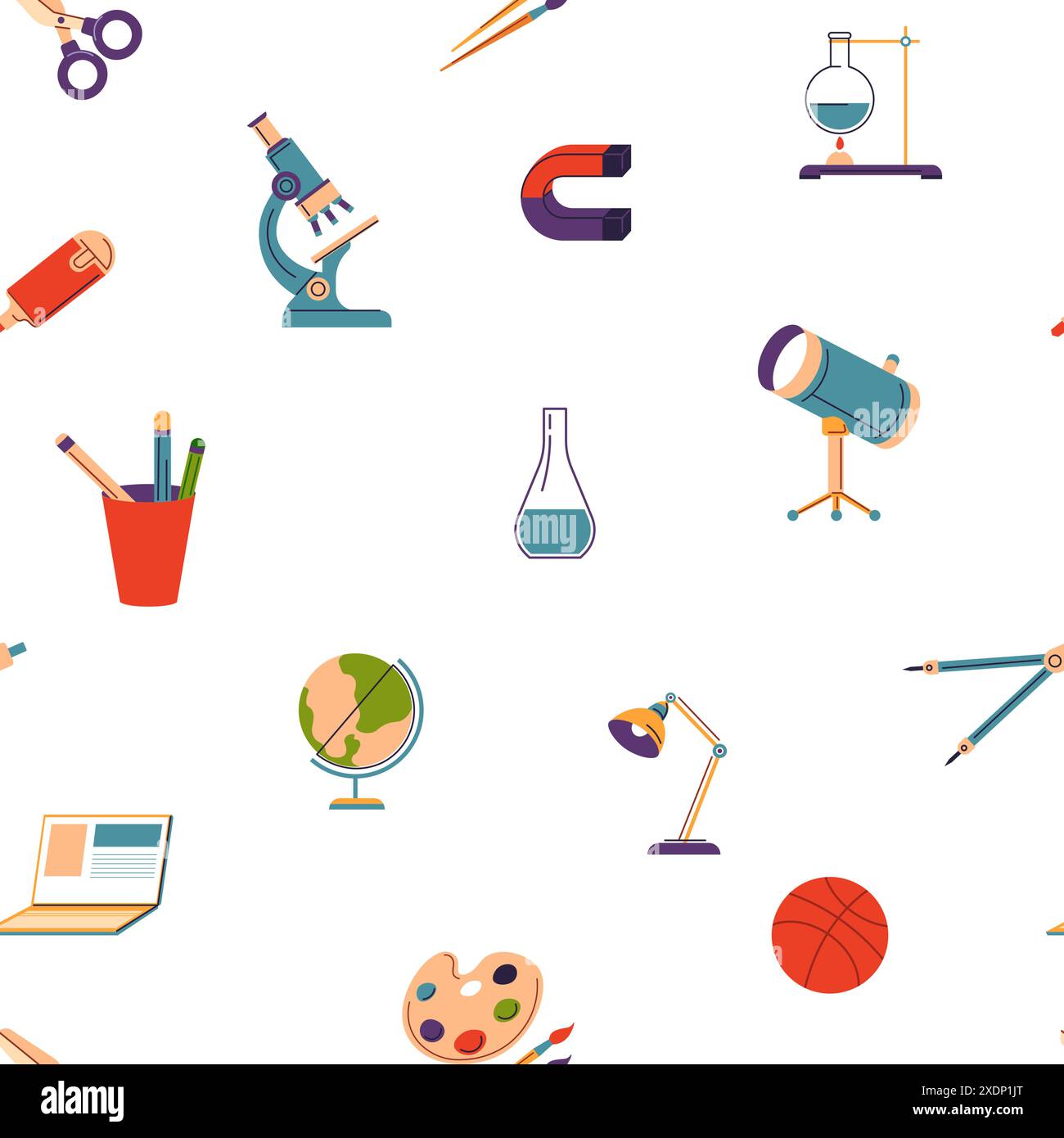 Modern educational pattern Cut Out Stock Images & Pictures - Alamy