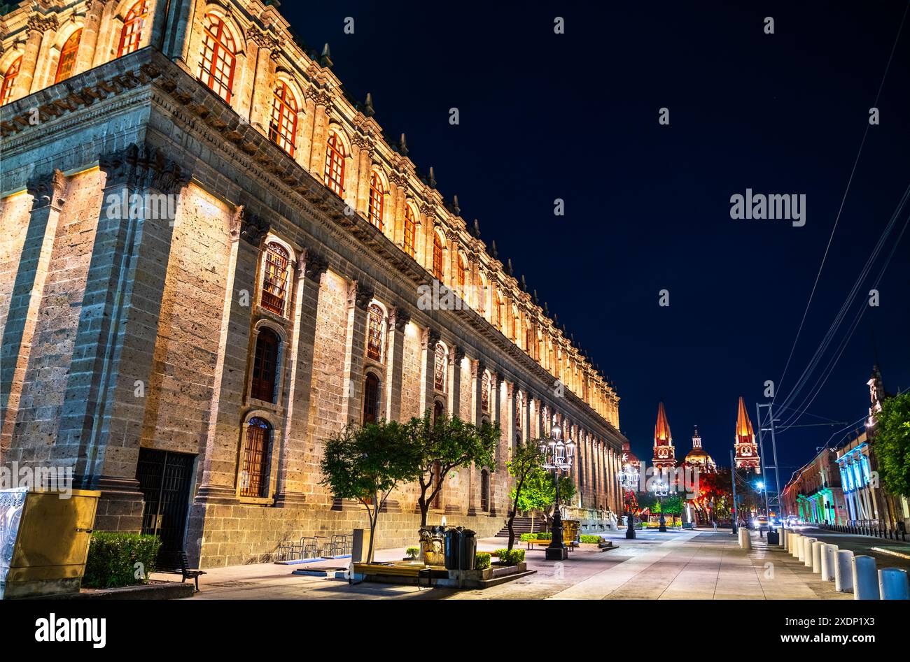 Teatro Degollado, a neoclassical Mexican theater in Guadalajara, Mexico ...