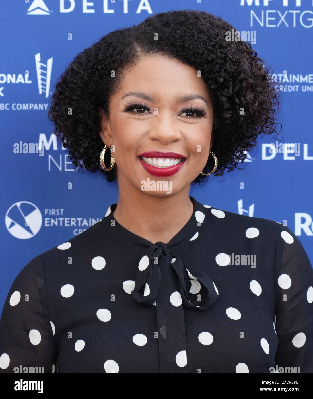 Angel Parker arrives at the MPTF NextGen Summer Party held at Neuehouse ...