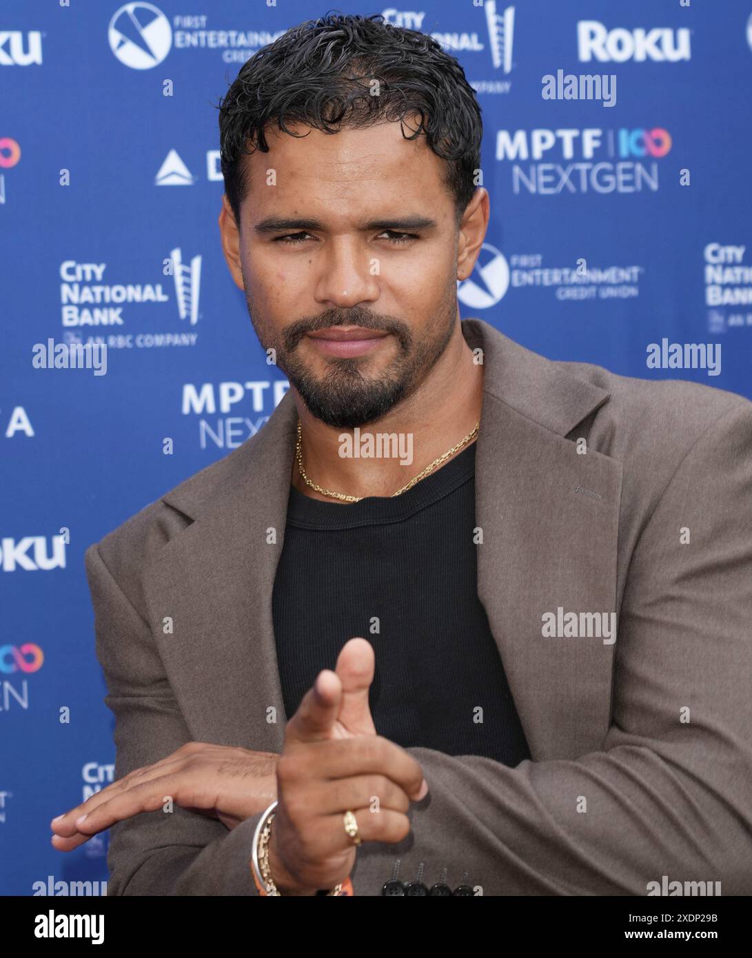 Jacob Scipio arrives at the MPTF NextGen Summer Party held at Neuehouse ...