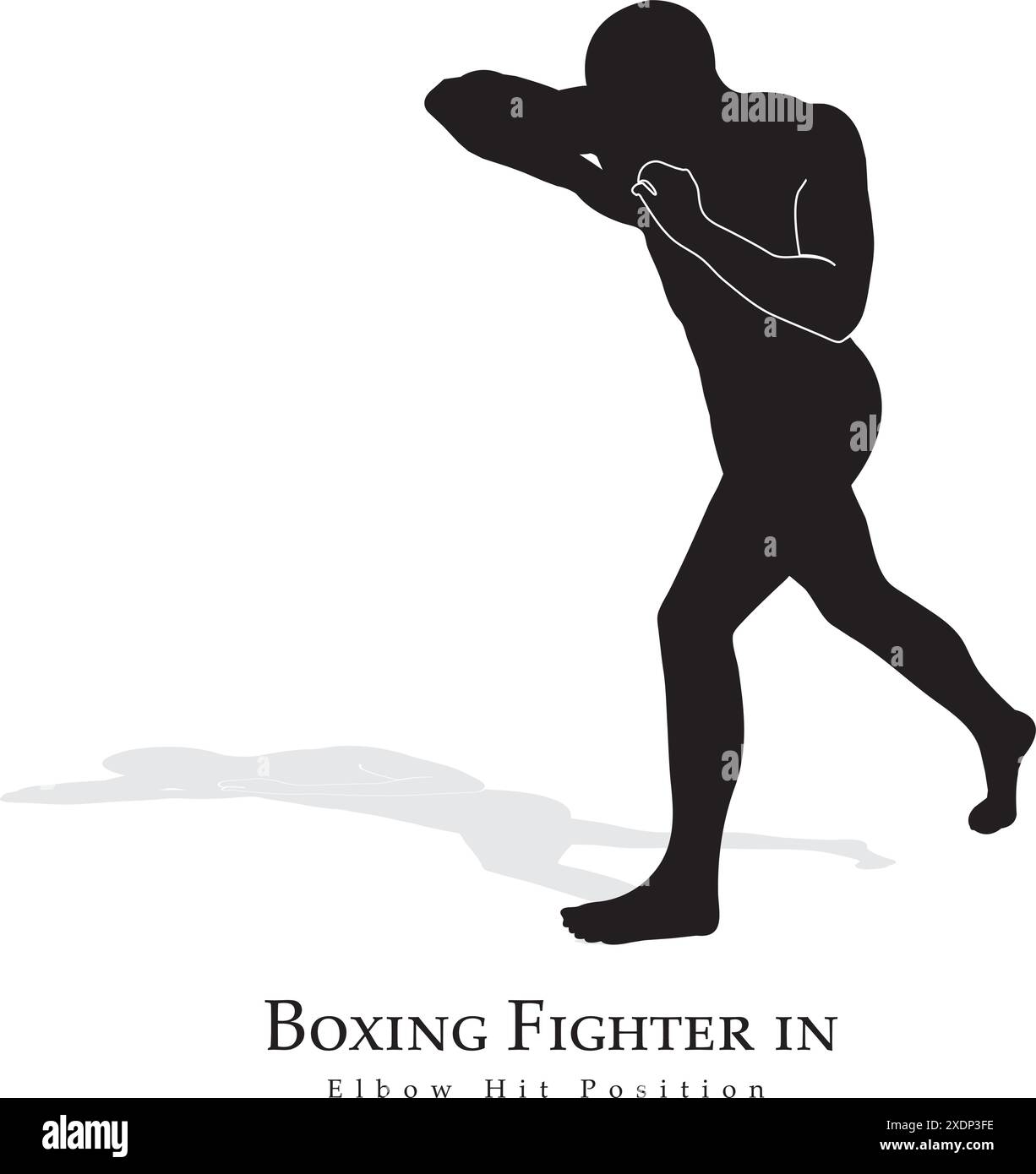 Boxing Position Pose vector silhouette Stock Vector Image & Art - Alamy