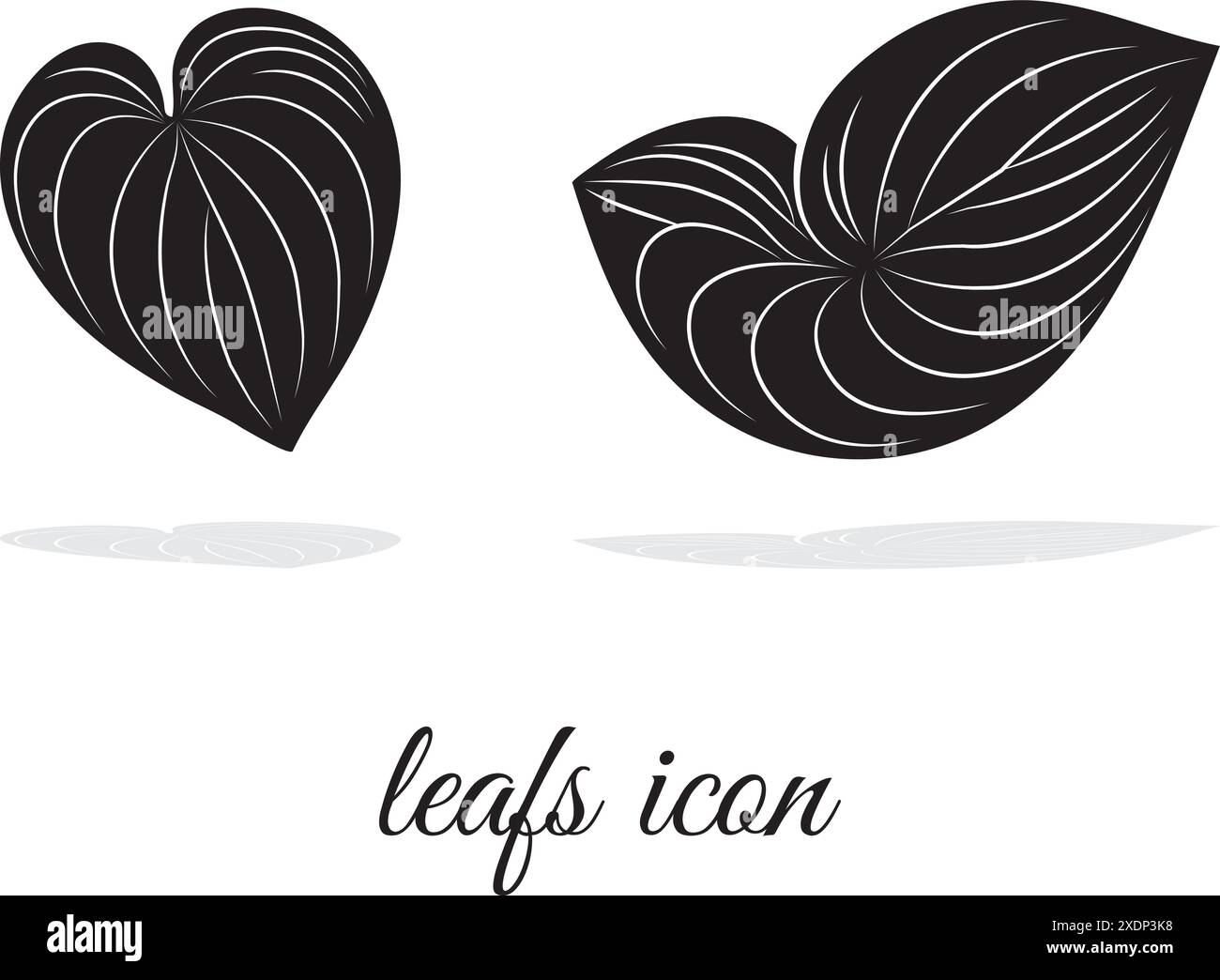 flower, leaves, leaf, purple heart flower, heart queen flower set of ...