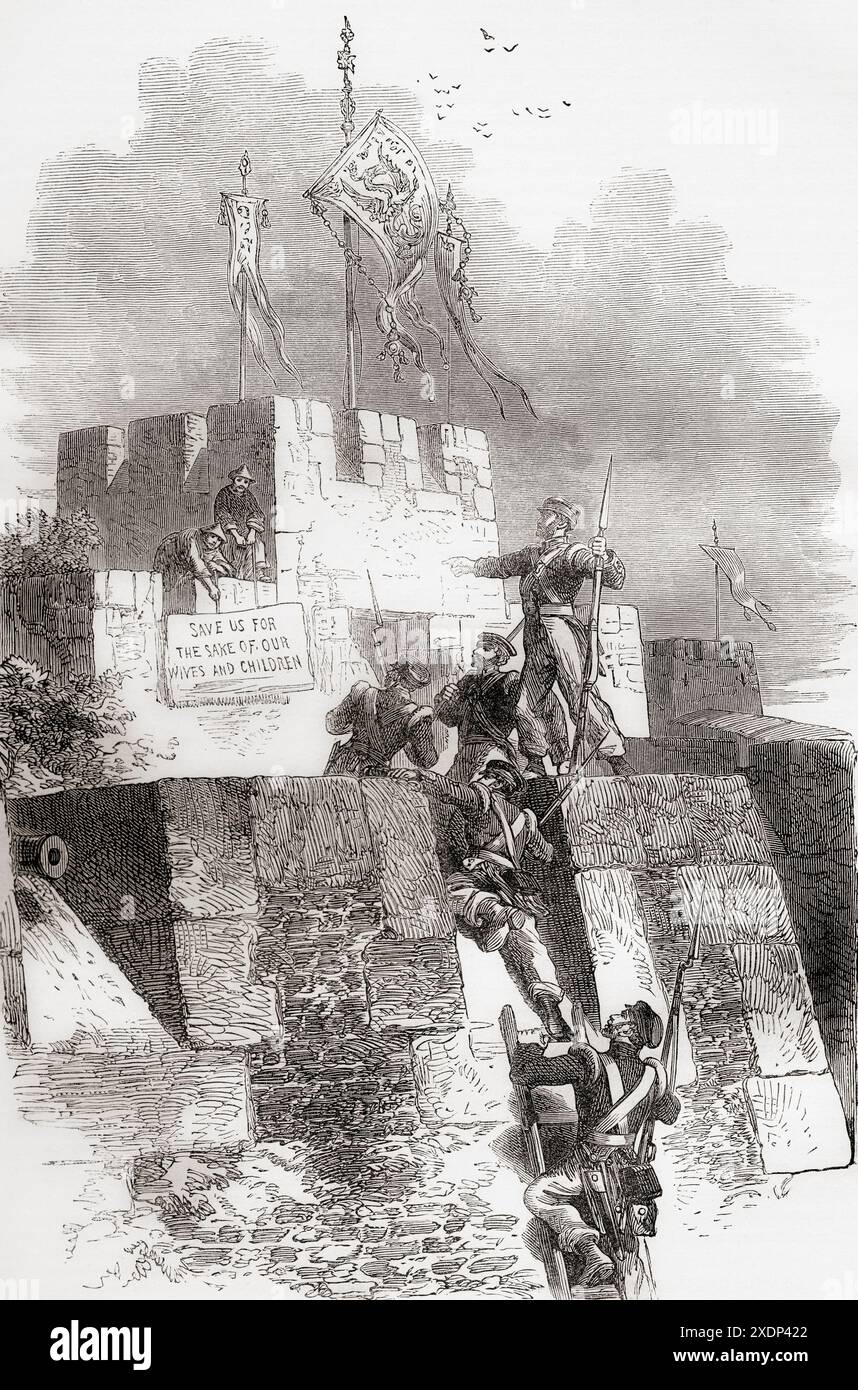 The capture of Ting-Hai aka Dinghai, Zhoushan Island, China by the ...