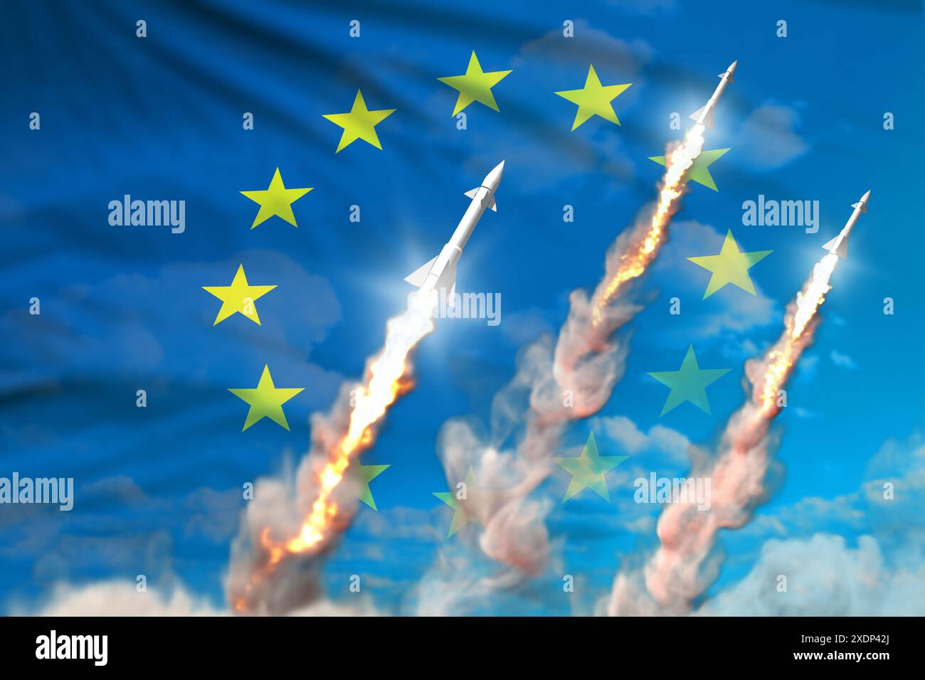 European Union nuclear missile launch - modern strategic nuclear rocket ...