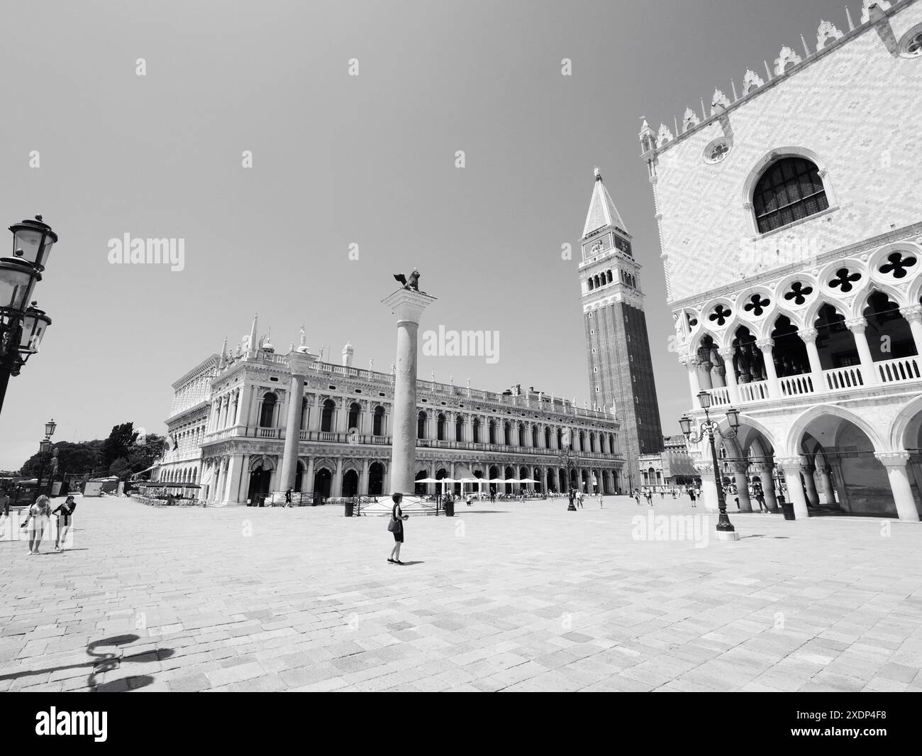 Venice, Italy - June 30th 20220 Black and white photo of a woman ...