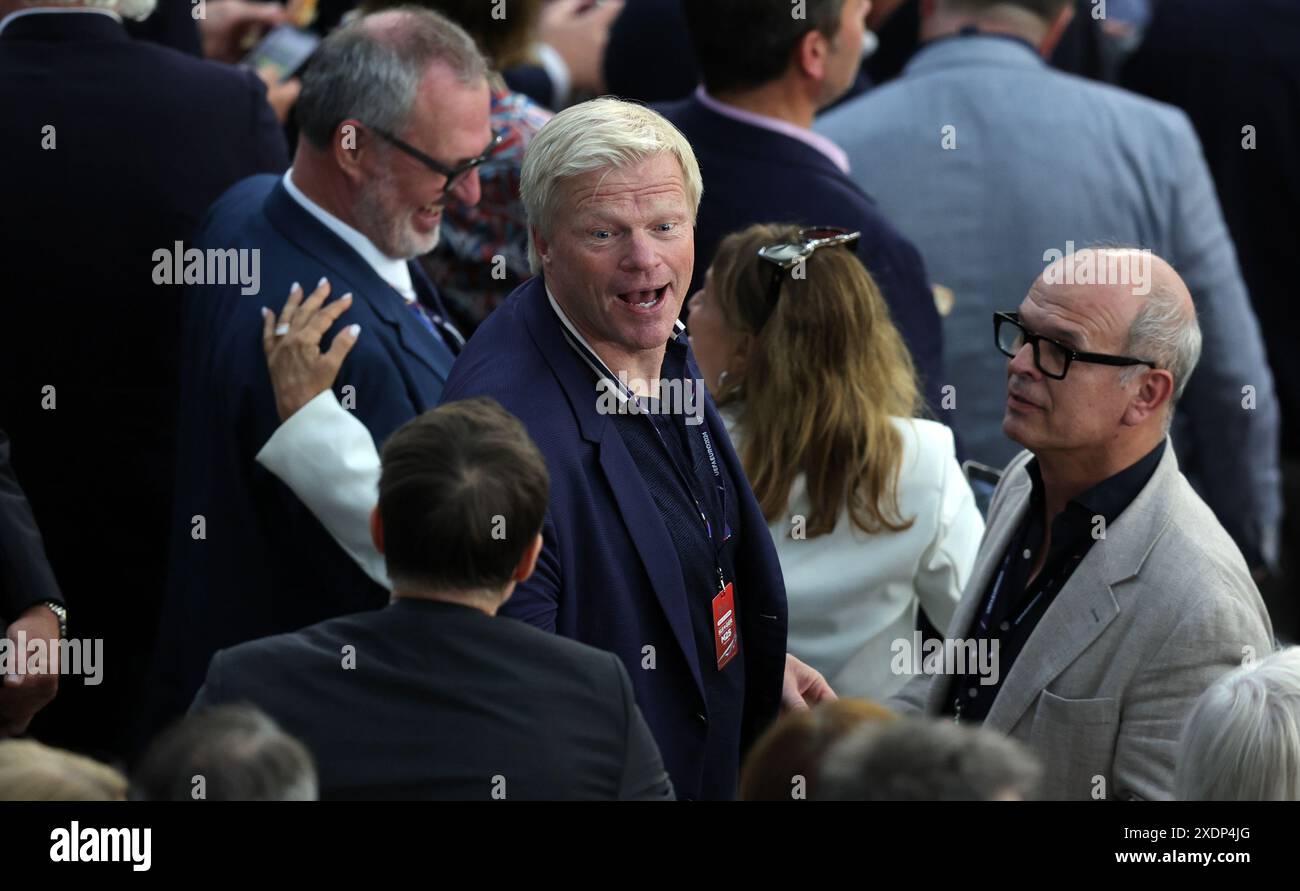 FRANKFURT AM MAIN, GERMANY - JUNE 23: Oliver Kahn prior the UEFA EURO ...