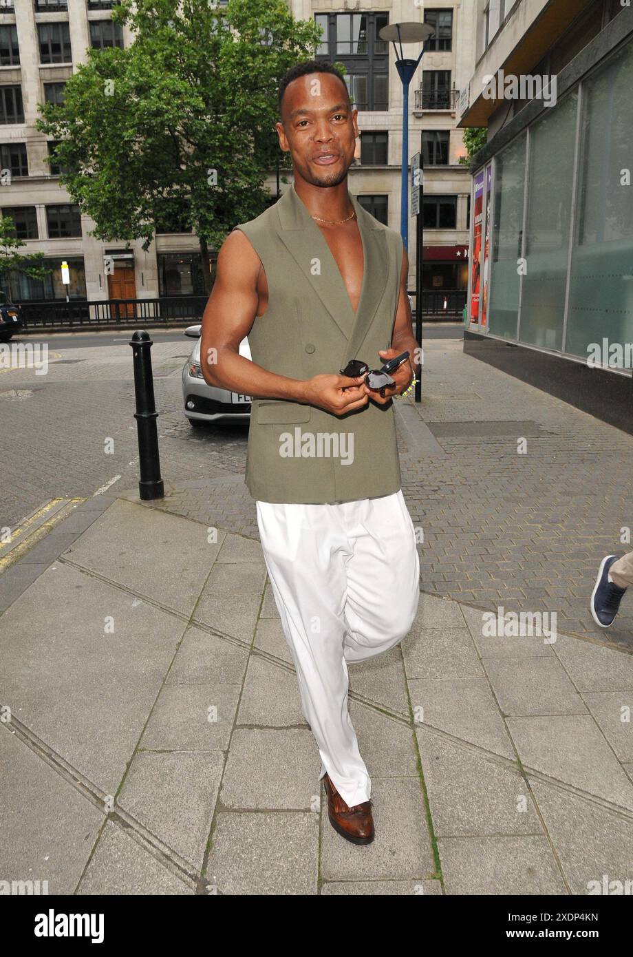 London, UK. 23rd June, 2024. Johannes Radebe at the Nadiya & Kai ...