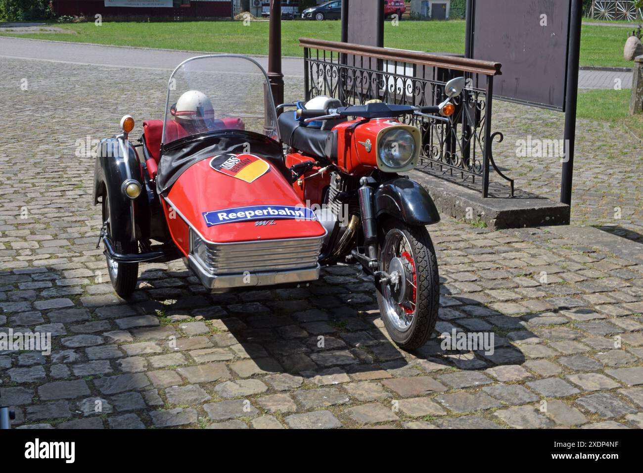 08.06.2024 MZ ES 250 mit Seitenwagen Deutschland/ Sachsen Anhalt ...