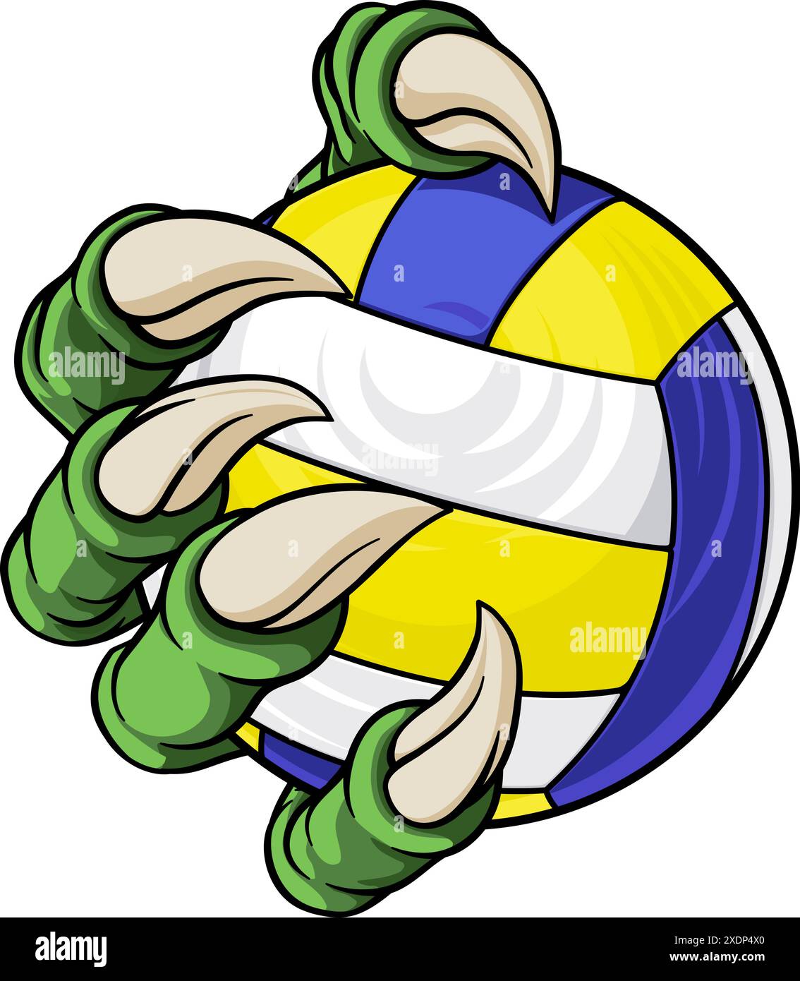 Claw Softball Baseball Ball Dragon Monster Hand Stock Vector Image ...
