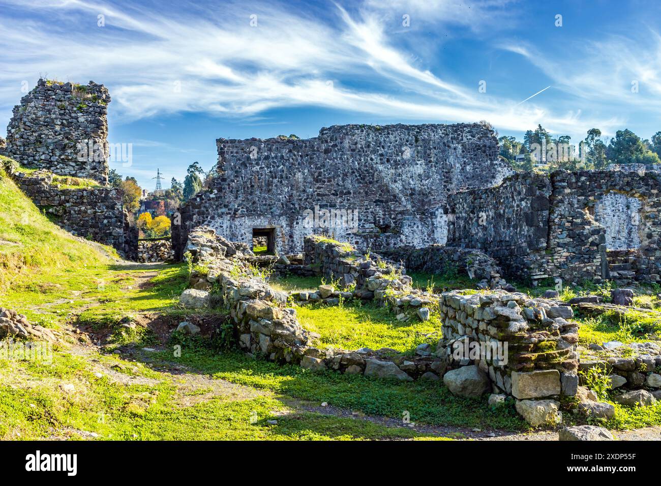 Ruins of an ancient Byzantine fortress Stock Photo - Alamy