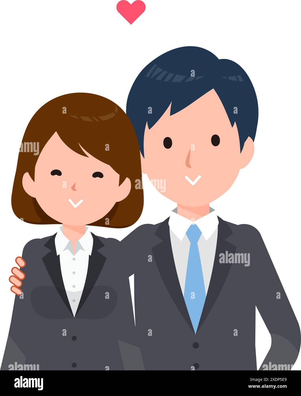 Business people in suits. The two are dating Stock Vector Image & Art ...
