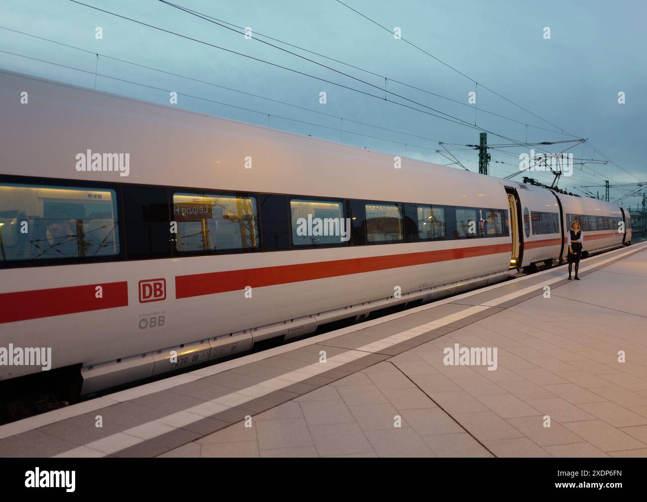 Intercity Express ICE at the Leipzig main station Stock Photo - Alamy